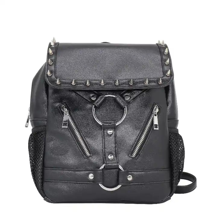 Black Red Gothic Rivet Backpack – The Cursed Closet