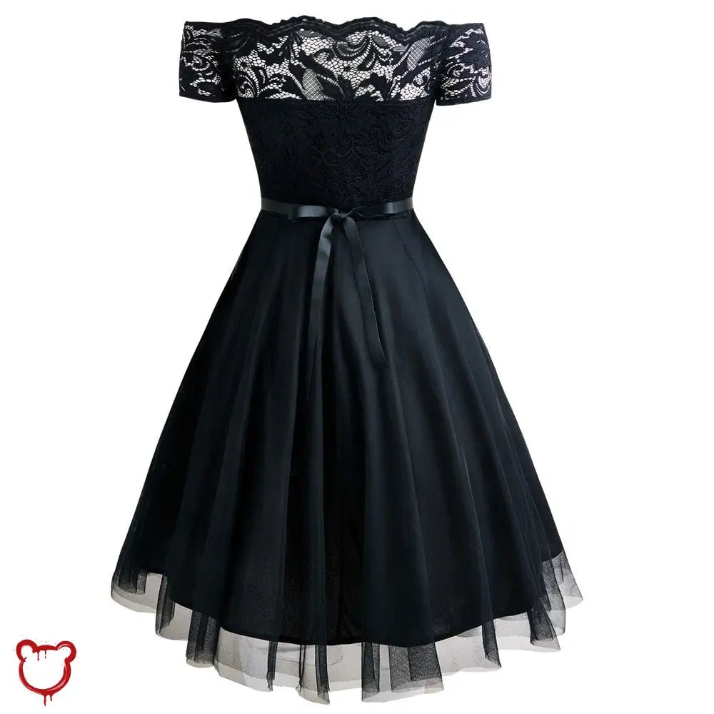 Gothic Lace Mesh Dress – The Cursed Closet
